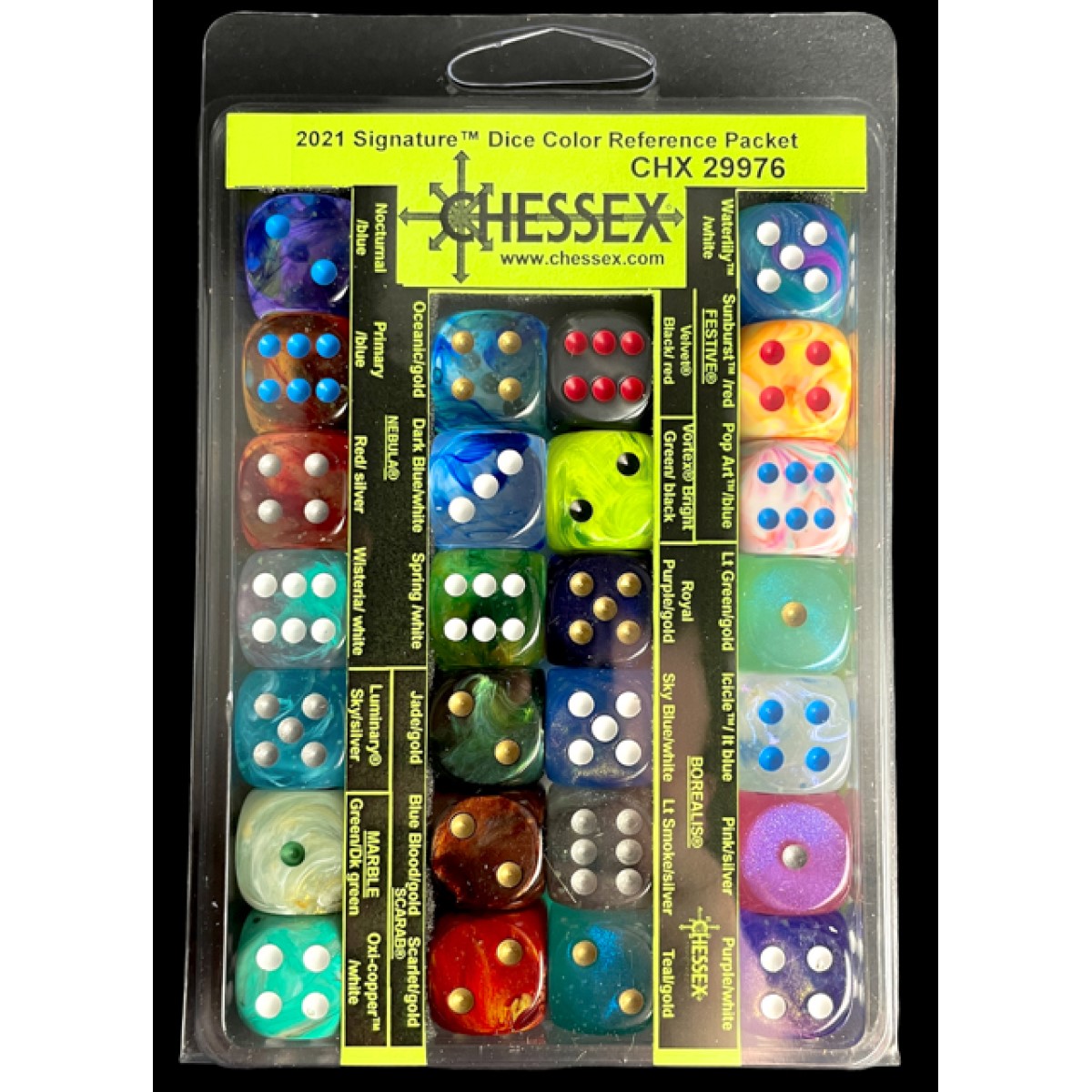 Chessex - Dice Display pack Signature Range - The Poke Stop