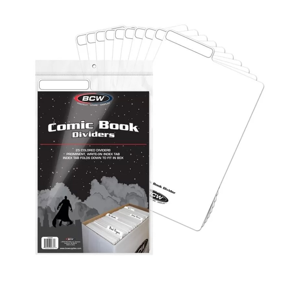 BCW Comic Divider Pack 25ct - White - The Poke Stop