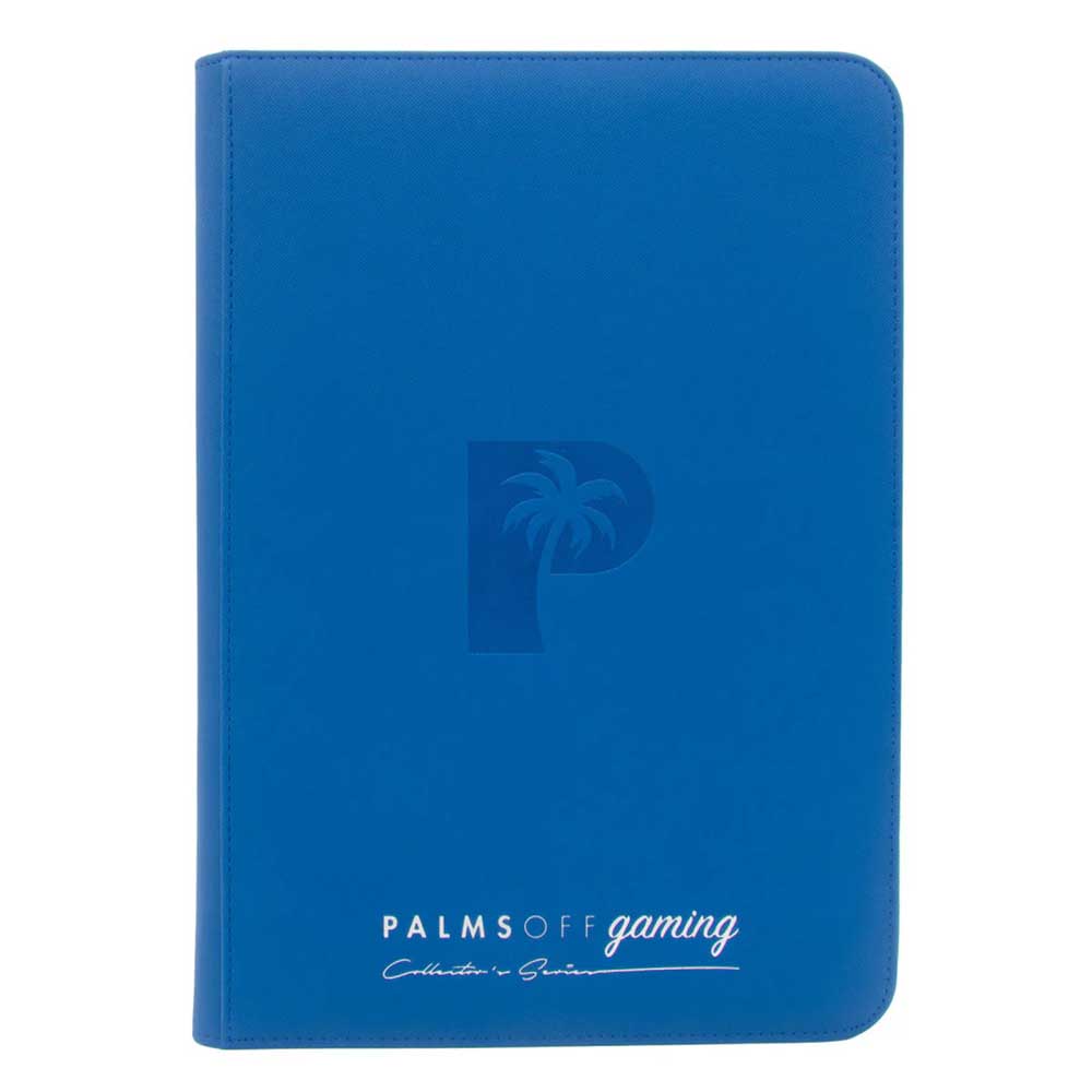 Palms Off Collector's Series Top Loader Zip Binder - Blue - The Poke Stop