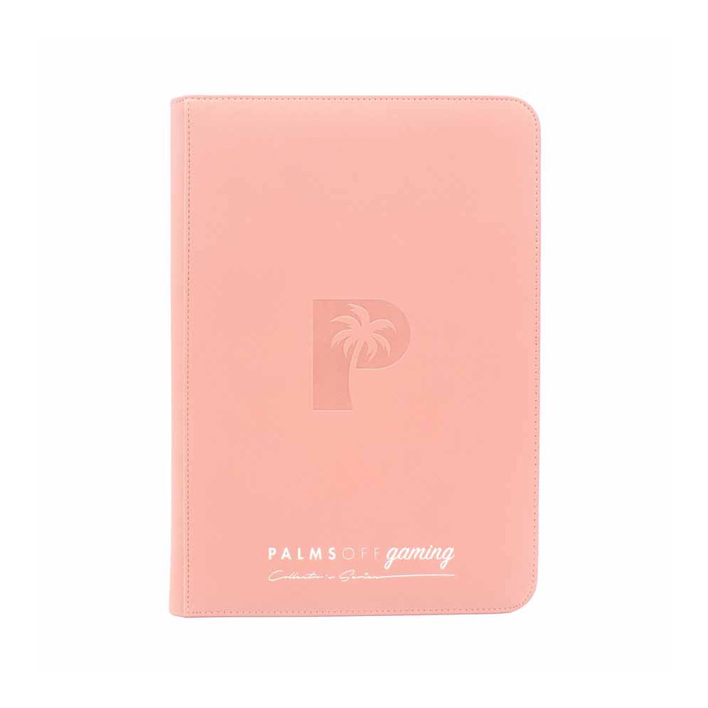 Palms Off CS TOP LOADER 216 Zip Binder - Pink - The Poke Stop